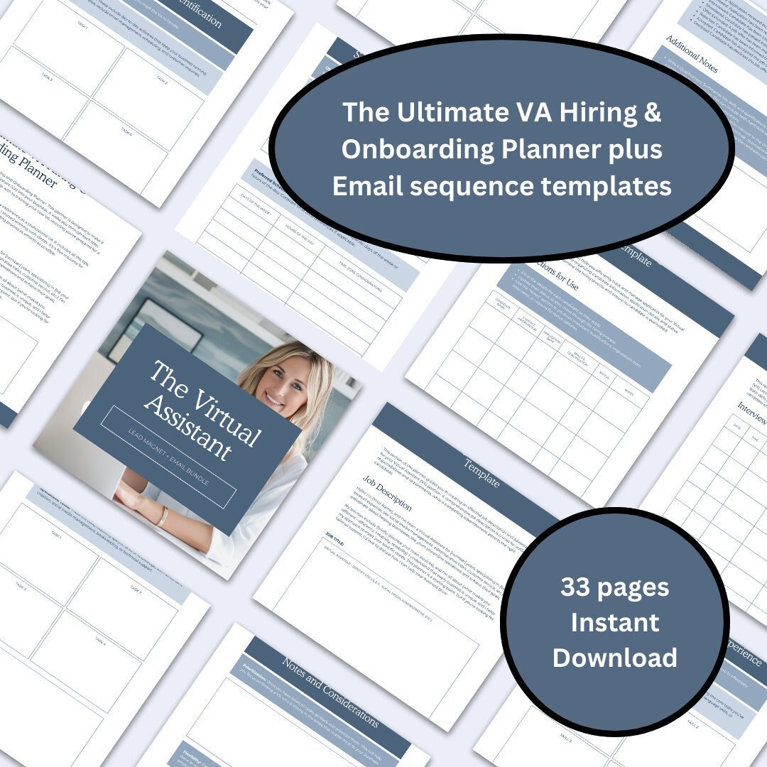 Virtual Assistant Planner Virtual Assistant Bundle Virtual Assistant ...