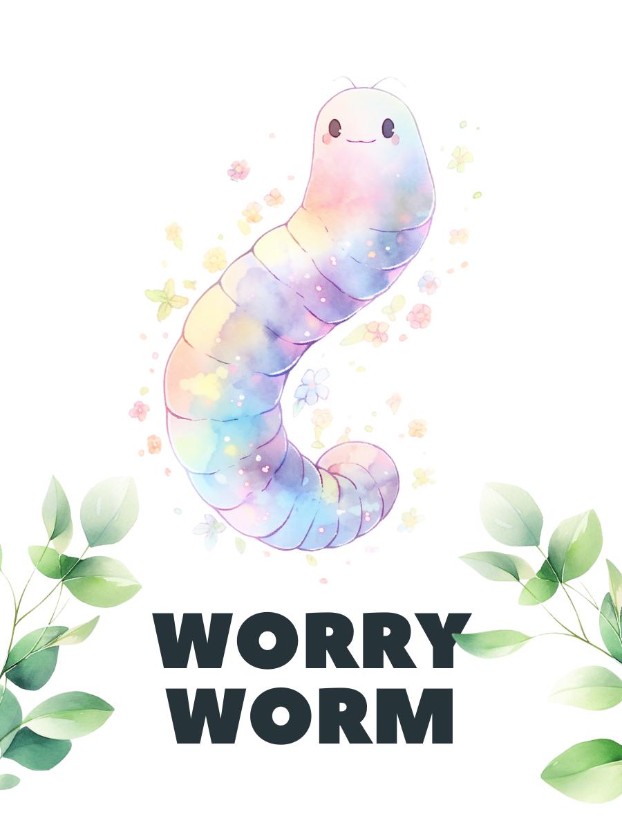 Worry Worm Tags & Worry Worm Cards for Crochet Worms, Loom Worms, the ...