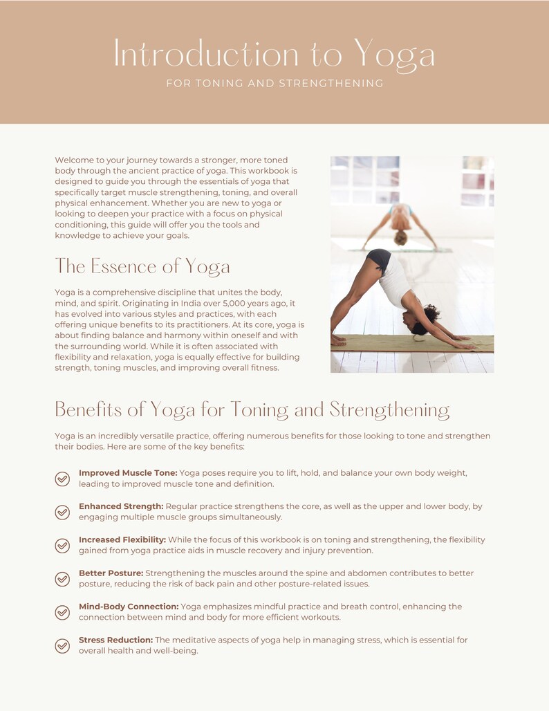 Fitness Ebook Template Fitness Program Planner Fitness Yoga Coach ...