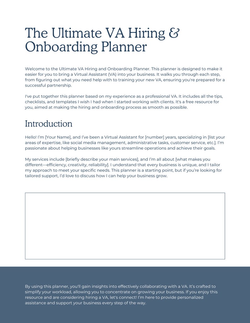 Virtual Assistant Planner Virtual Assistant Bundle Virtual Assistant Onboarding Checklist ...