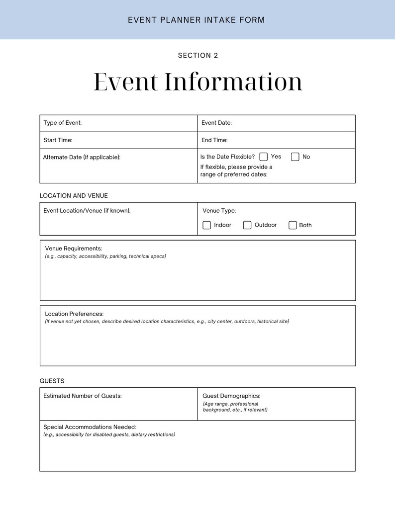Event Planner Contract Template, Event Planner Agreement, Editable ...