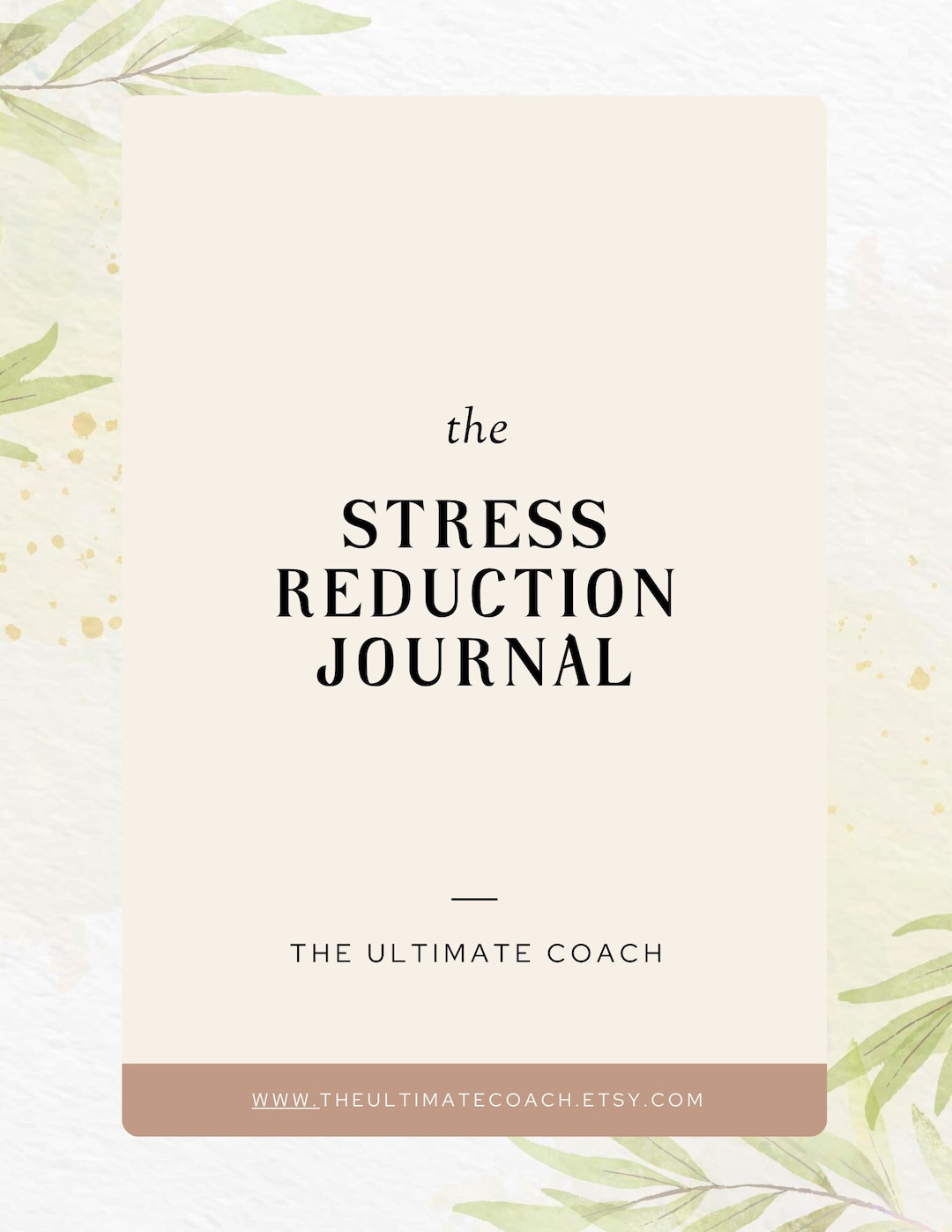 Stress Management Journal | Anti Anxiety Workbook for Adults | Digital ...