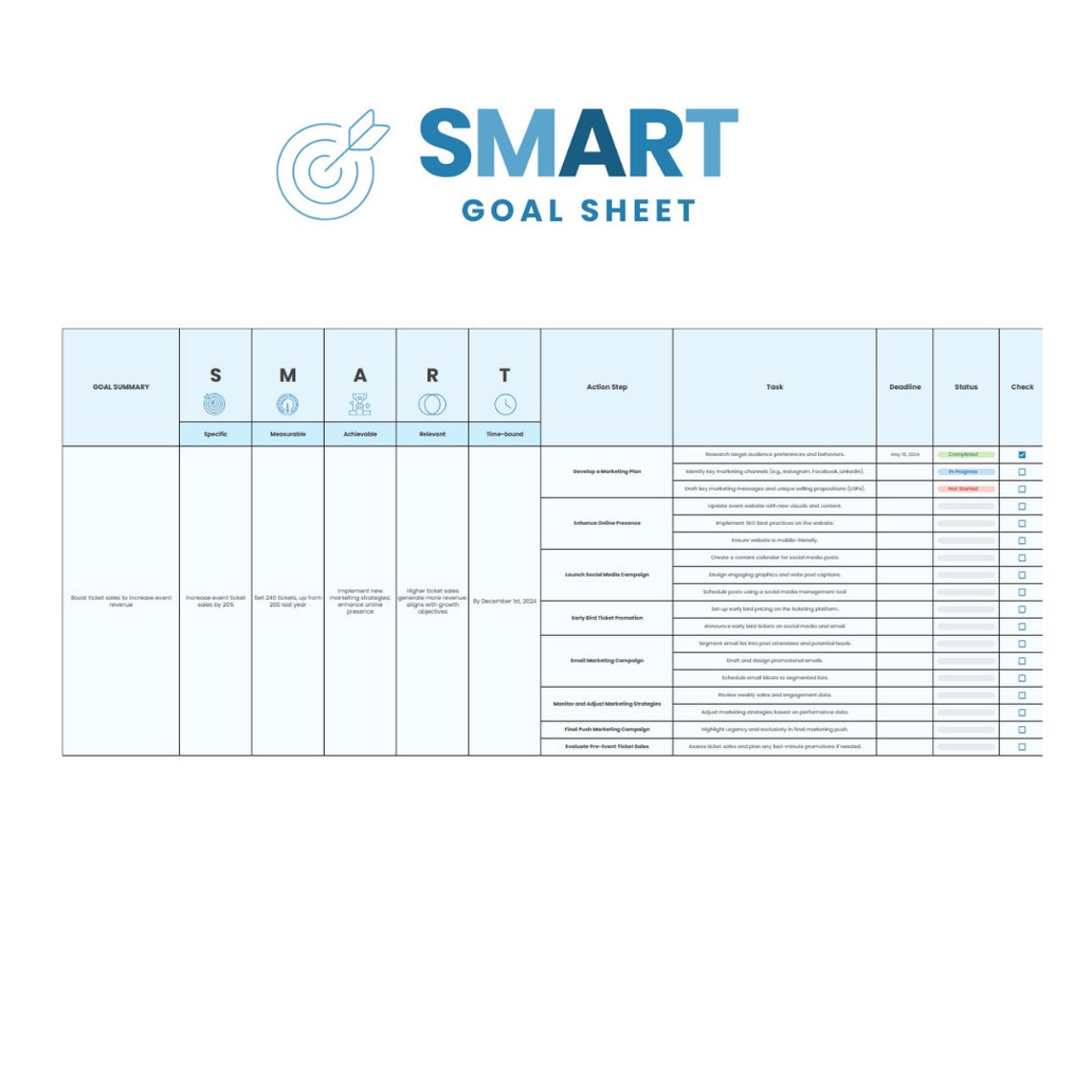 Habit Tracker Spreadsheet Google Sheets Excel Template Daily Habit ...