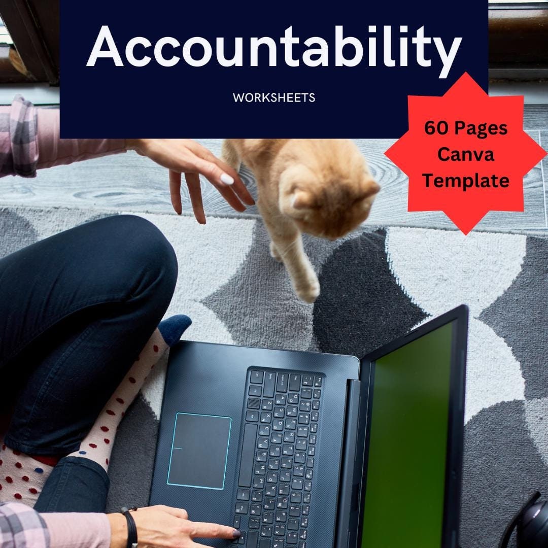 Accountability Worksheets for Goal Setting and Personal Growth ...