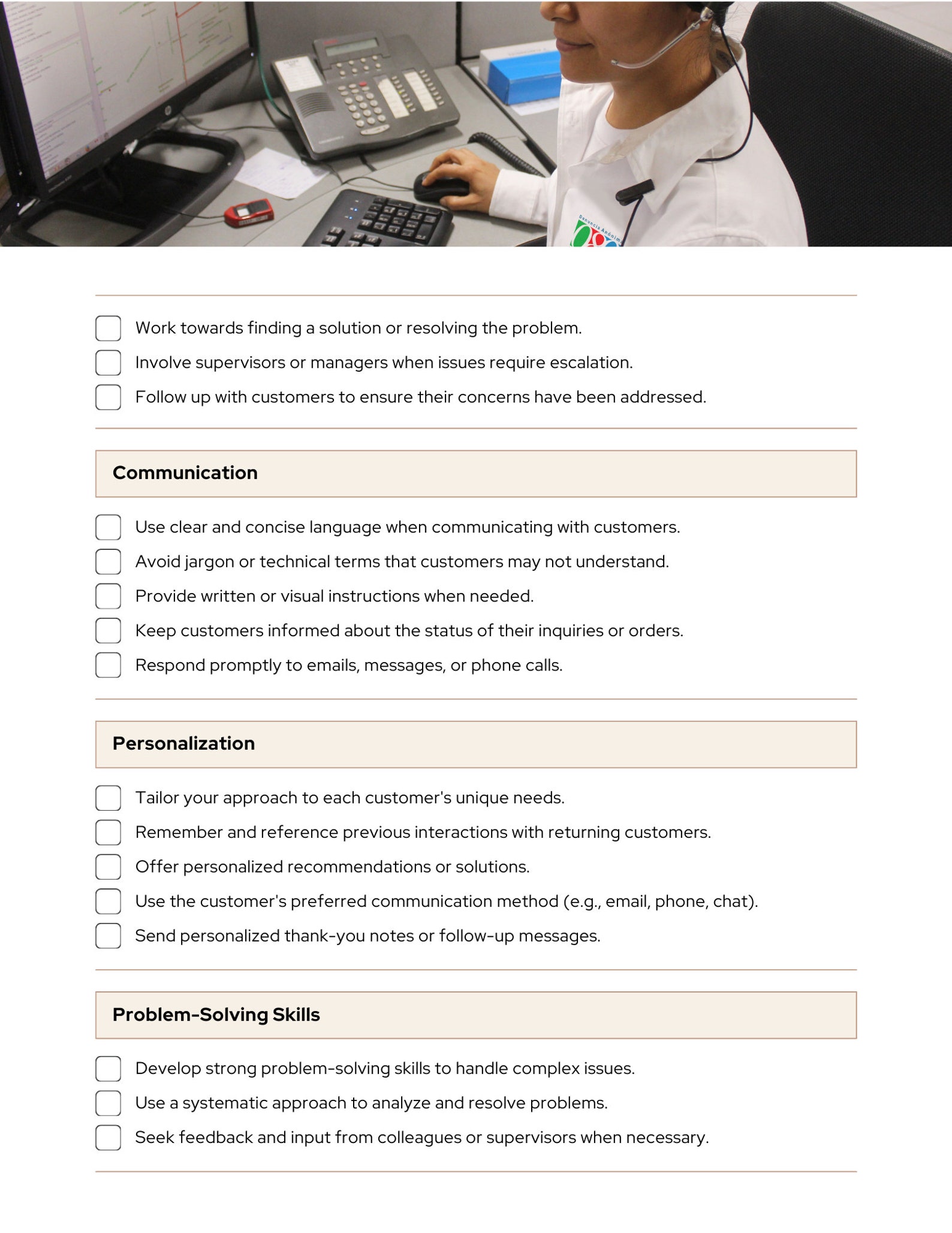 Customer Service Check List, Help Center Customer Service, Help ...