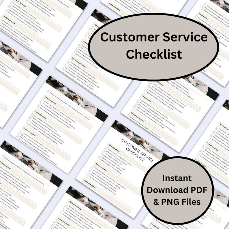 Customer Service Checklist, Employee Training Template, Performance ...