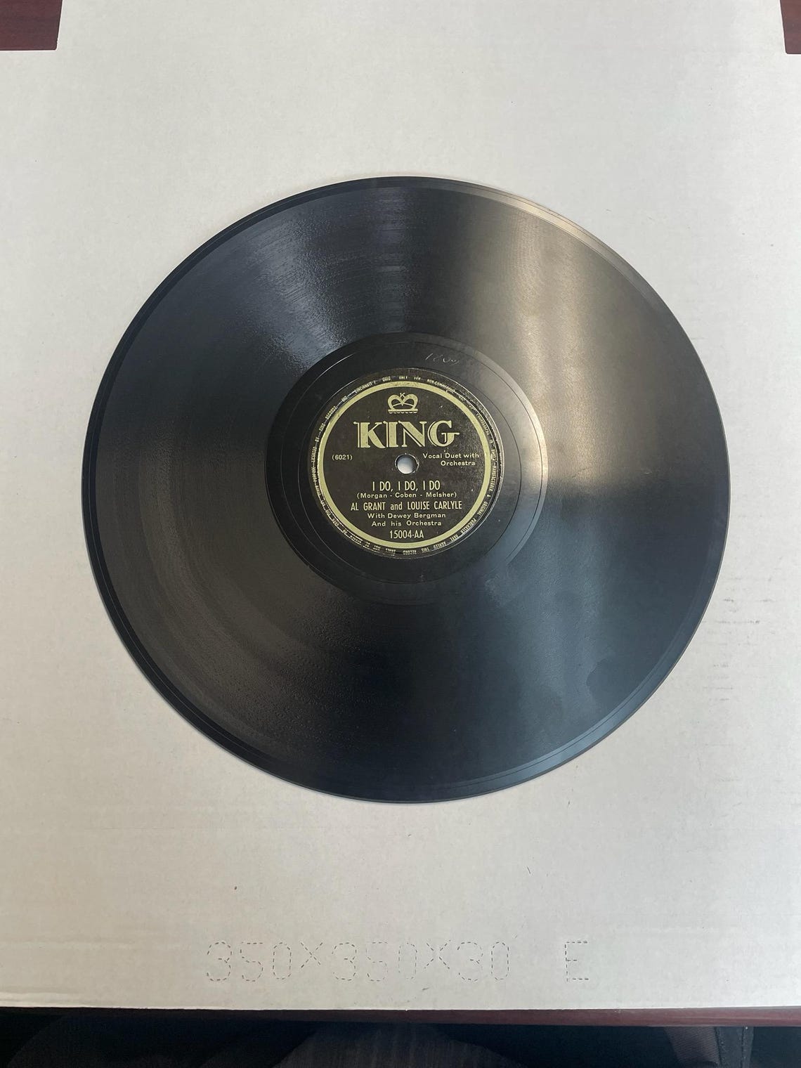 Al Grant With Dewey Bergman Cabaret and I Do, I Do, I Do King Records ...