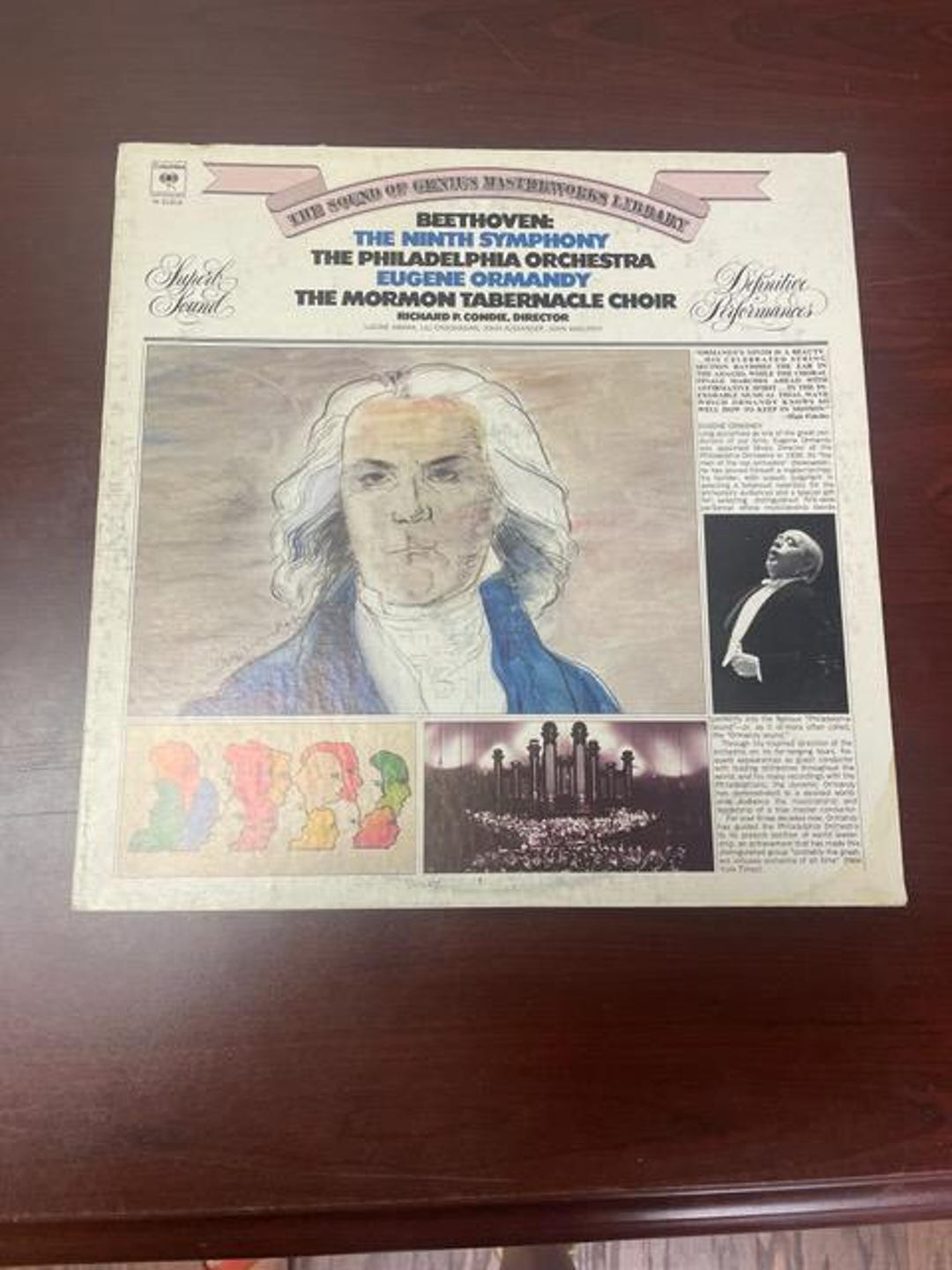 Beethoven Ninth Symphony Vinyl Record Album Sound of Genius Masterworks ...