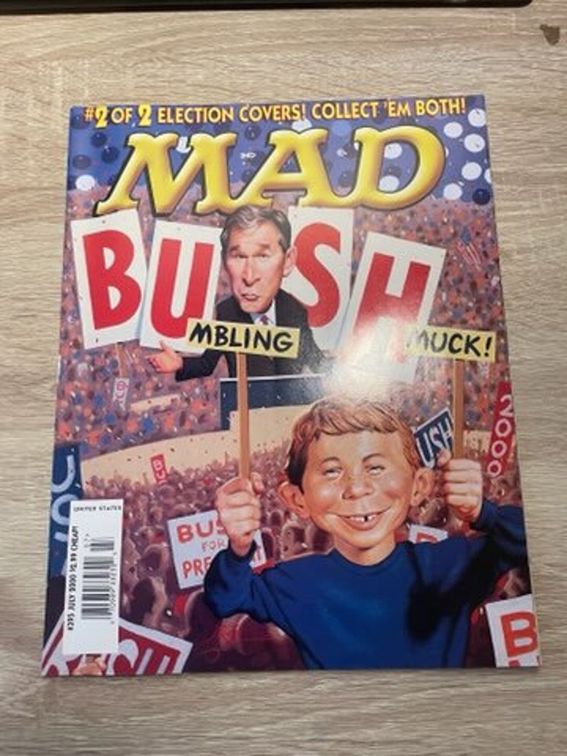 MAD Magazine Issue 395 July 2000 Bush Election Cover - Etsy