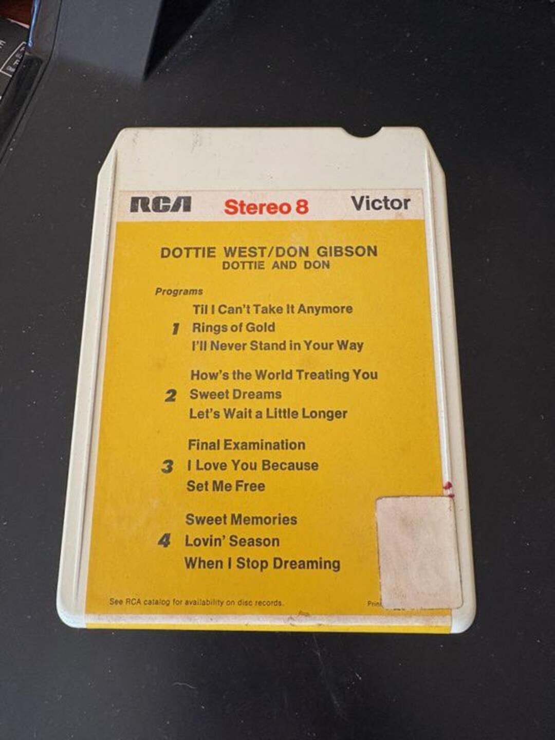 Dottie West Don Gibson Dottie and Don 8 Track Preowned Good Condition ...