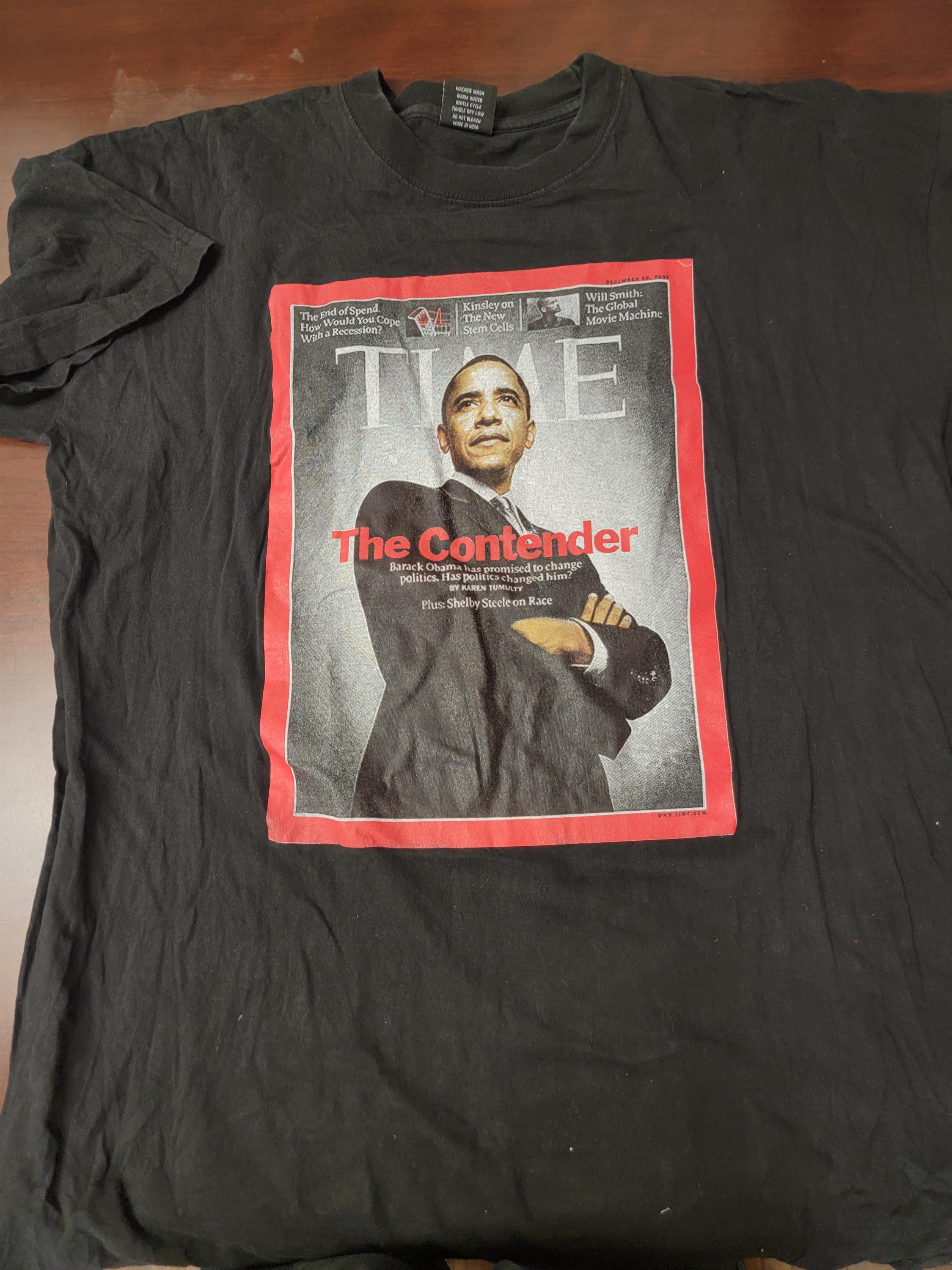 Barack Obama Time Magazine Cover T Shirt Size 3X Excellent Condition - Etsy