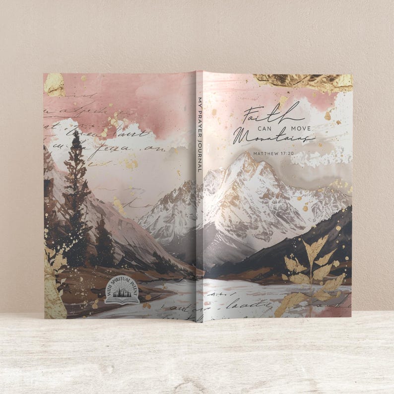 Prayer Journal Scripture Study, Faith Can Move Mountains Journal ...