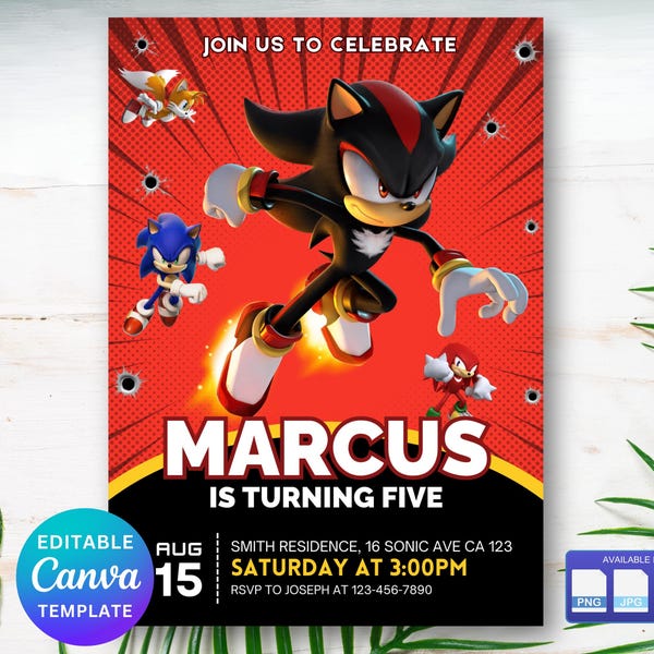 Shadow the Hedgehog - Etsy