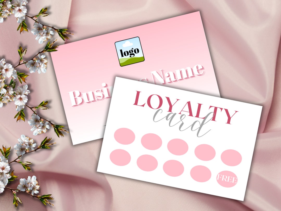 Loyalty Card Template, Modern Custom Loyalty Cards, Editable Reward ...