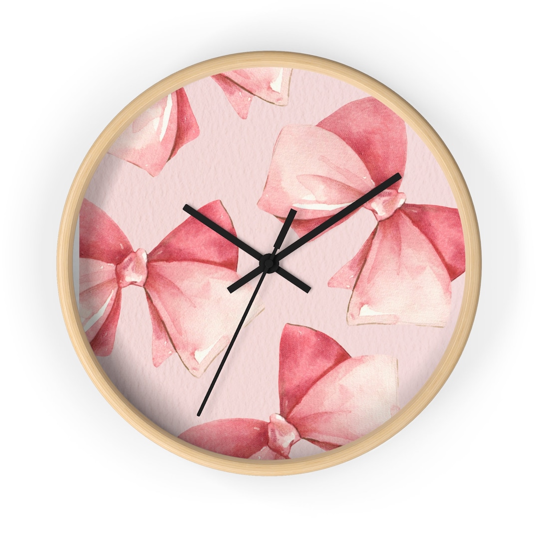 Coquette Home Design Wall Clock Rose Retro Design Cool Design ...