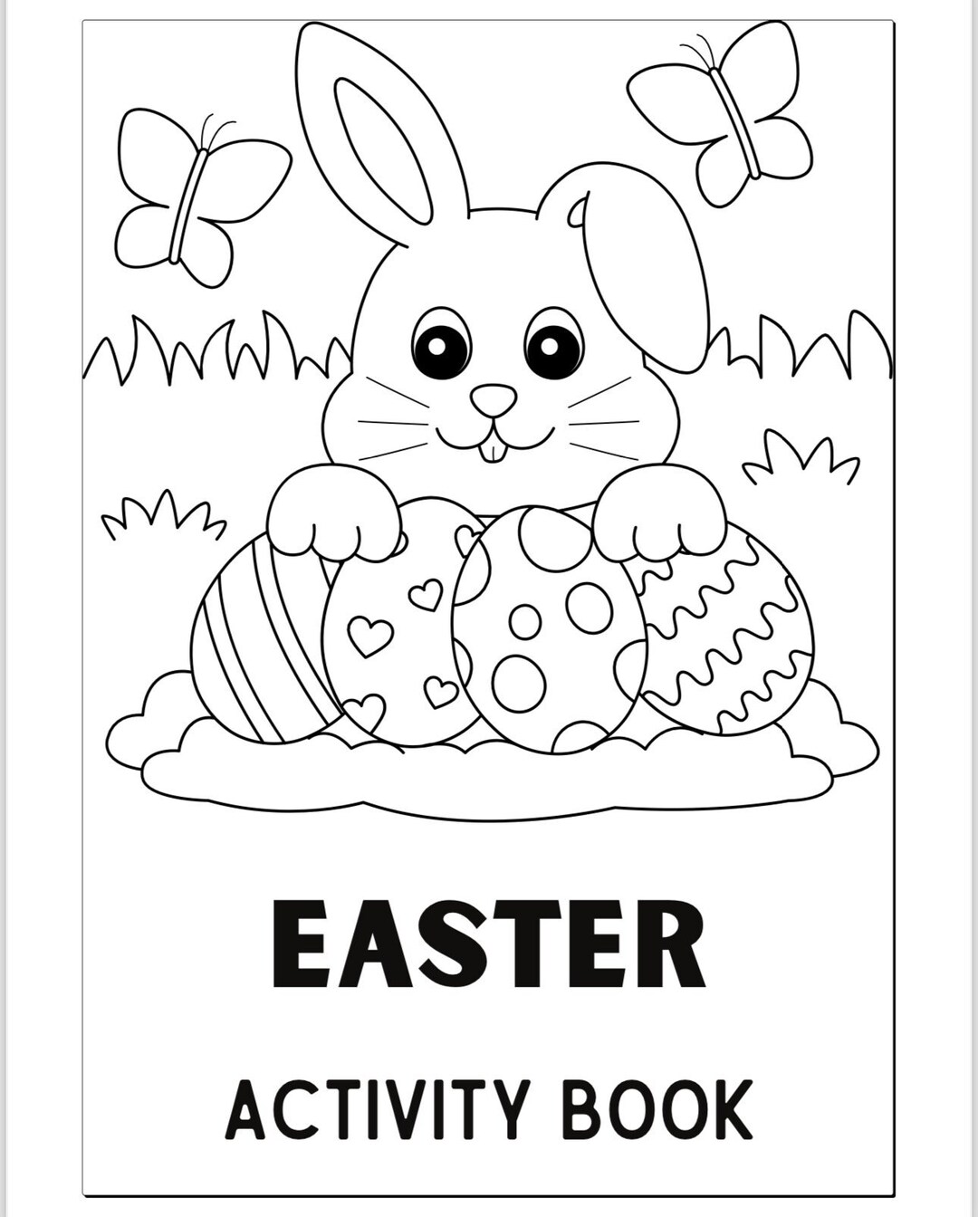 Easter Coloring Activity Book - Etsy