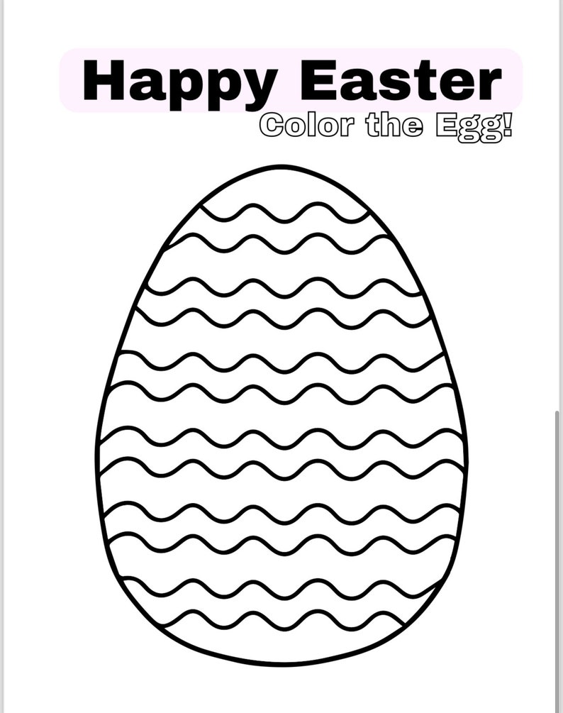 Easter Coloring Activity Book - Etsy