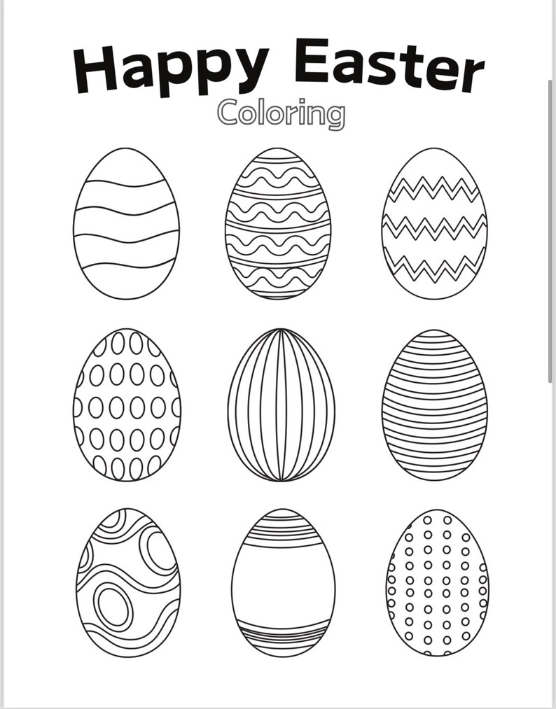 Easter Coloring Activity Book - Etsy