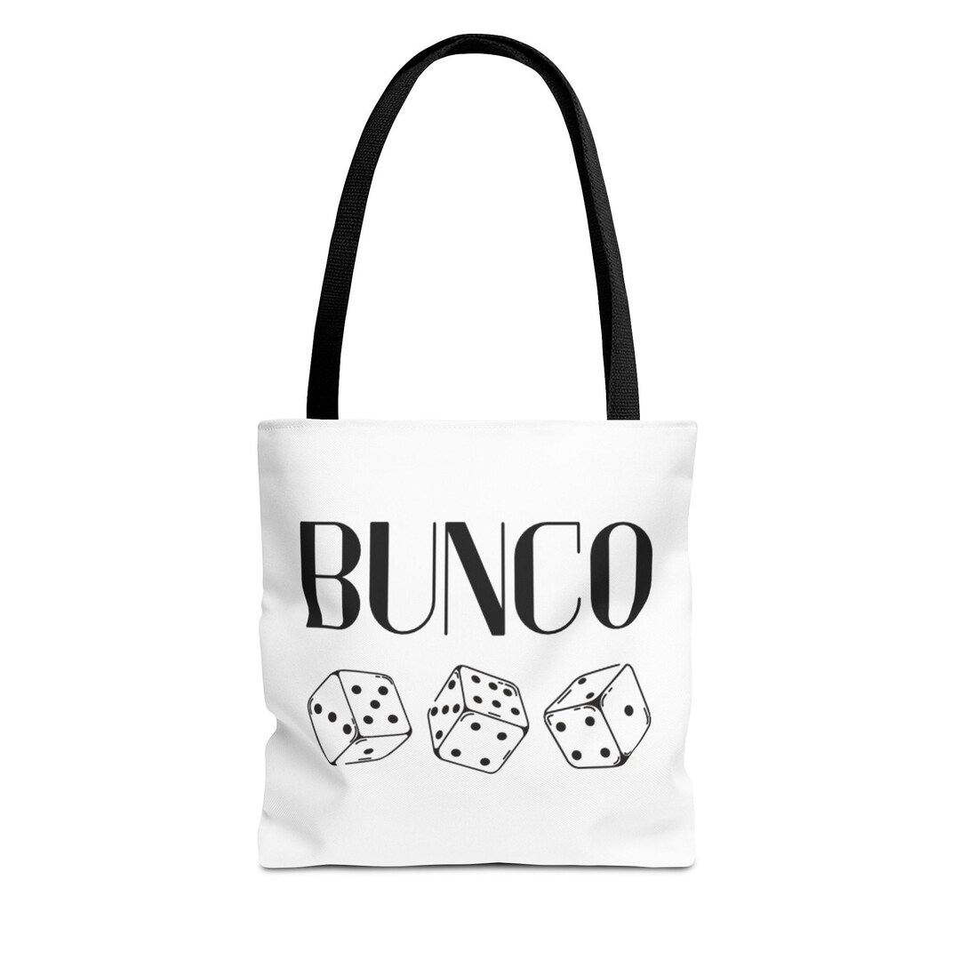 Bunco Bag, Bunco Dice Game Tote, Bunco Night Bag, Playing Cards Tote ...