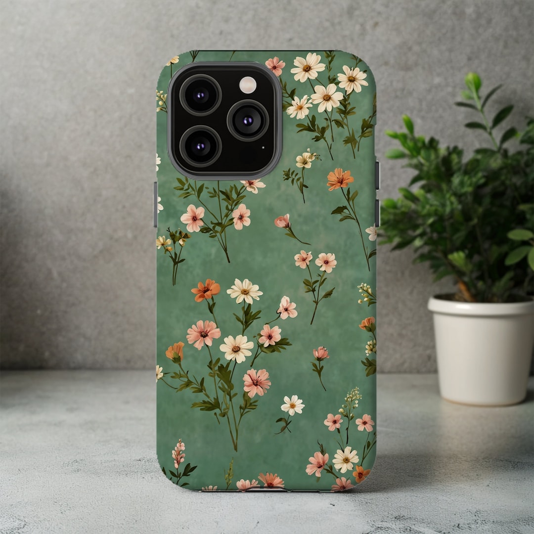 Wildflower iPhone Case, Boho Floral Phone Case, Spring Flower iPhone ...