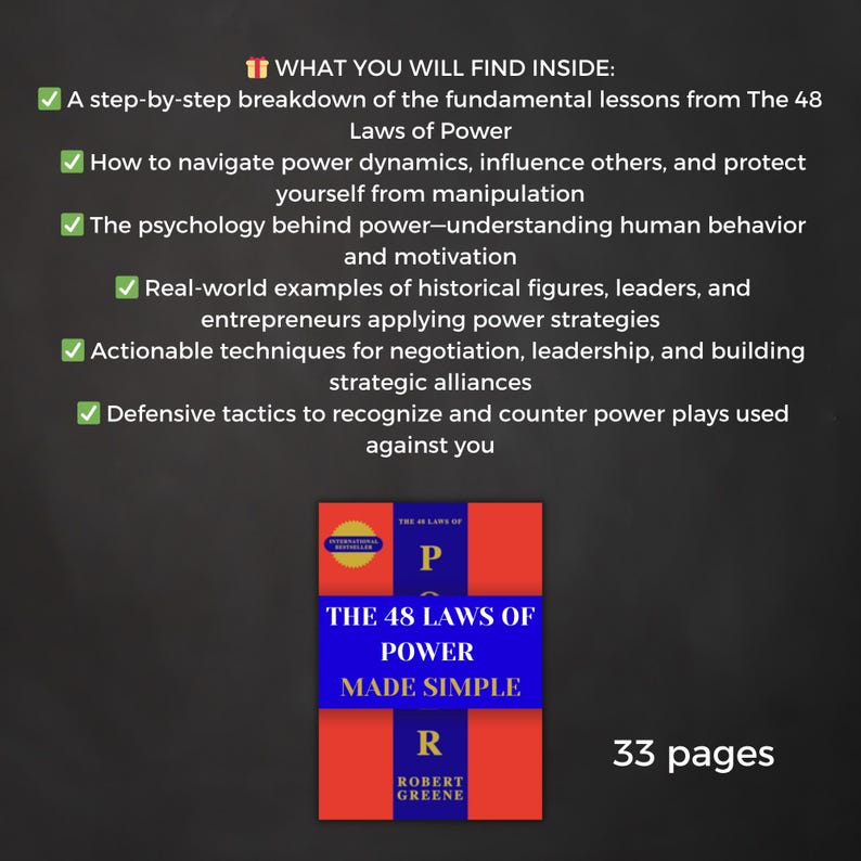 The 48 Laws of Power Made Simple | Practical Insights, Strategies for Mastering Influence ...
