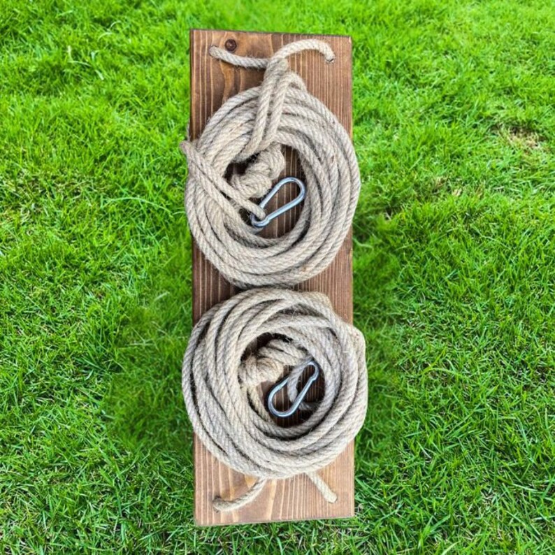 Handcrafted Wooden Rope Swing, Rustic Long Lasting Outdoor Swing, Tree ...