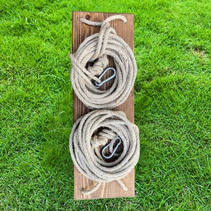 Handcrafted Wooden Rope Swing, Rustic Long Lasting Outdoor Swing, Tree ...