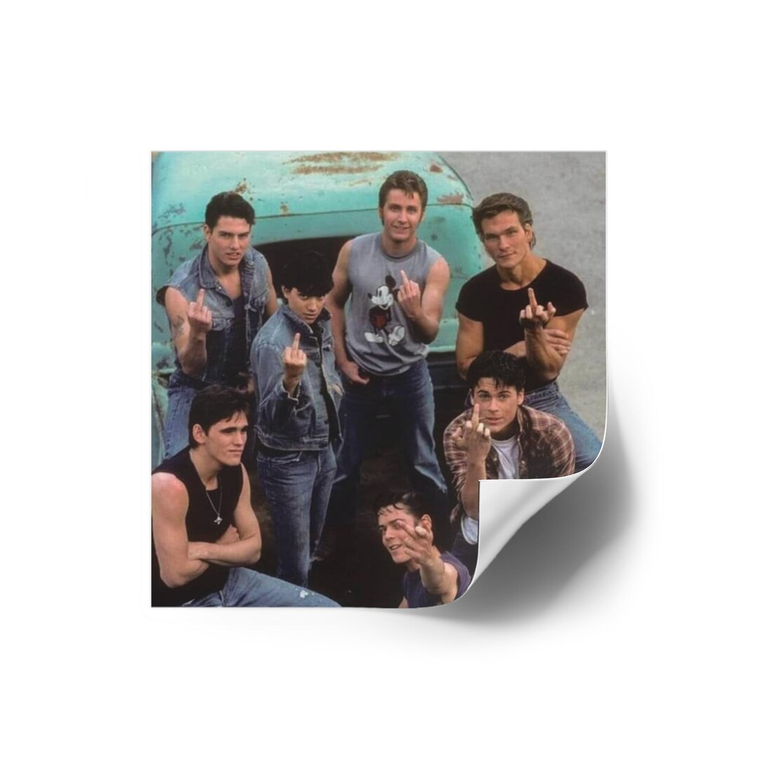 Outsiders Cast Square Stickers, Indoor\outdoor - Etsy