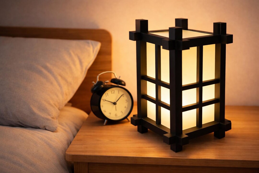 HIKARI Frame Lamp. Lantern Table Lamp – Warm Ambient Light, Minimalist ...