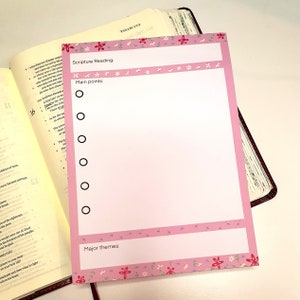 Bible Study Notepad - Etsy