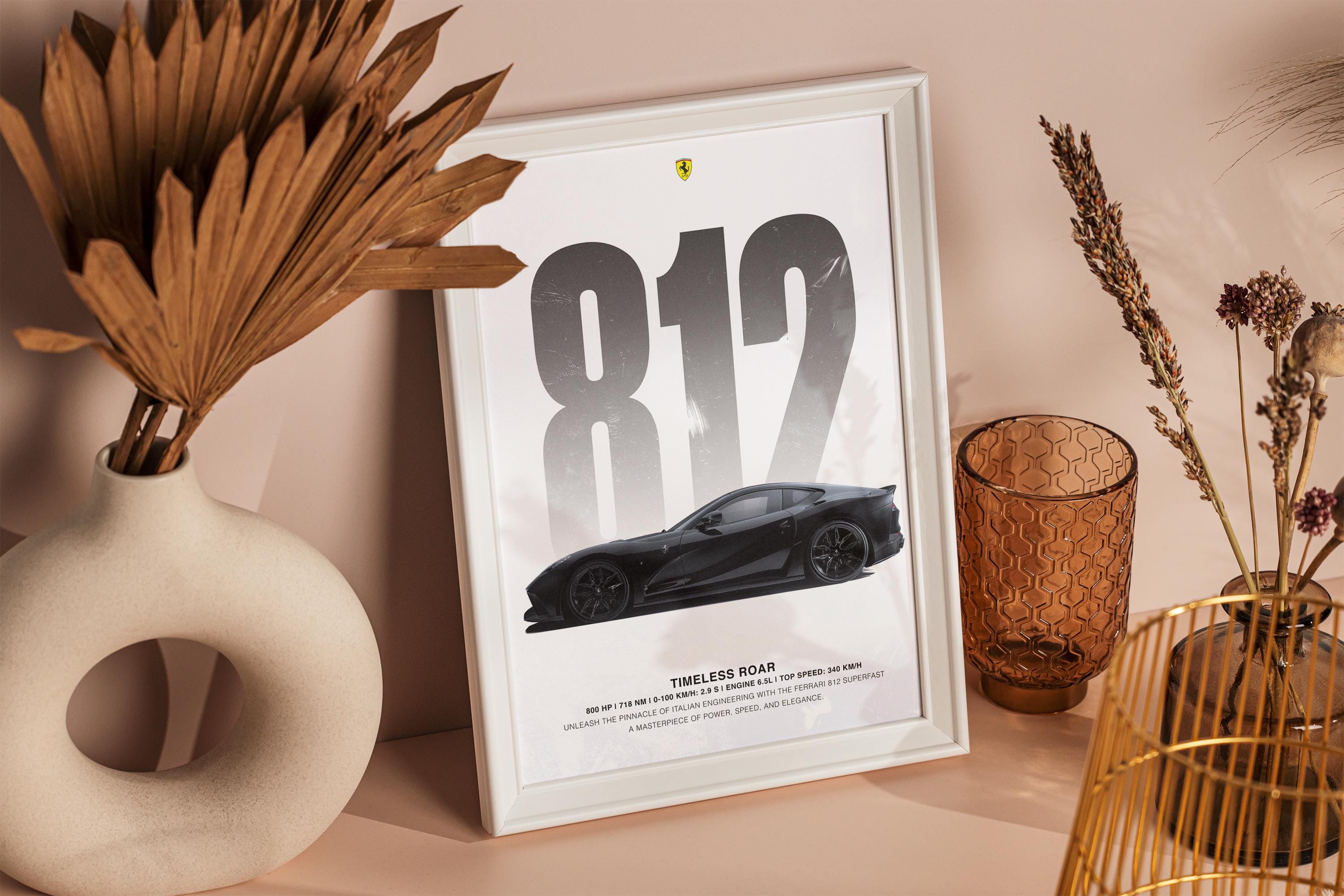 Ferrari 812 Superfast Poster | Supercar Wall Art (digital Download) - Etsy