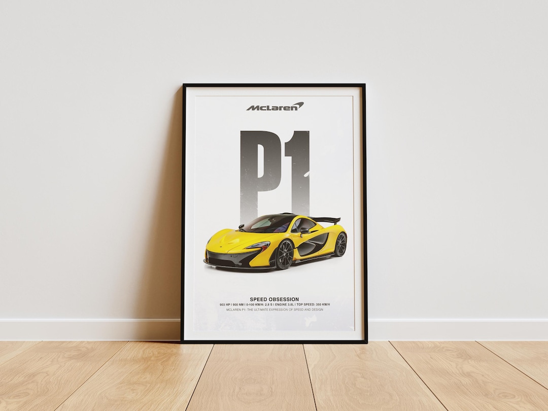 Mclaren P1 Hypercar Poster: Exotic Car Wall Art (digital Download) - Etsy