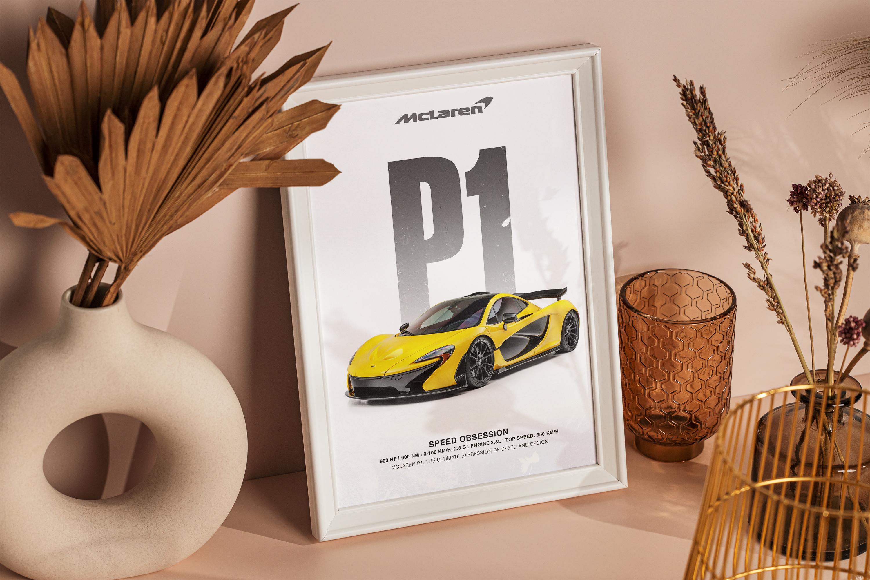 Mclaren P1 Hypercar Poster: Exotic Car Wall Art (digital Download) - Etsy