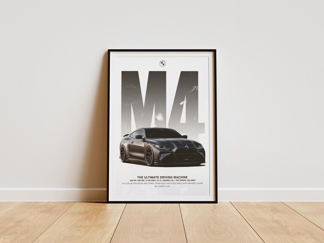 BMW M4 Competition G82 Poster: Modern Sports Car Art (digital Download ...