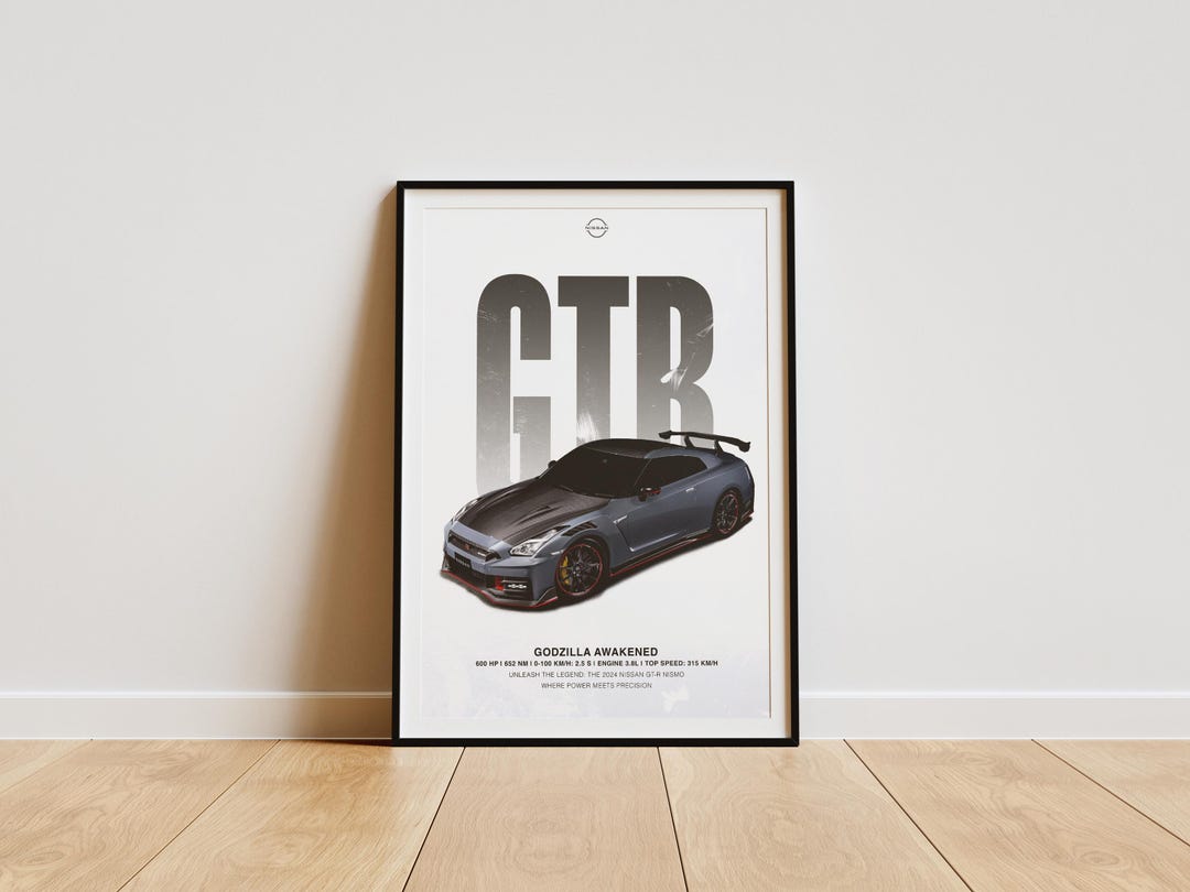 Nissan GTR R35 Nismo Poster | Supercar Wall Art | Luxury Print | Modern ...