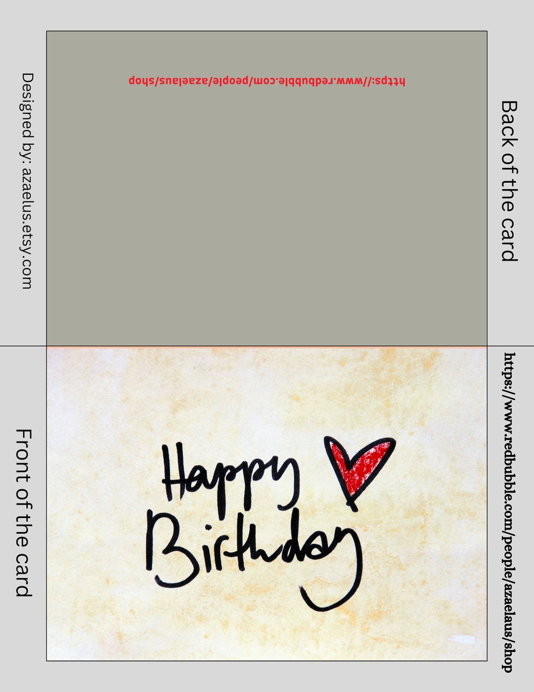 Birthday Greeting Card, Digital Download, Printable - Etsy