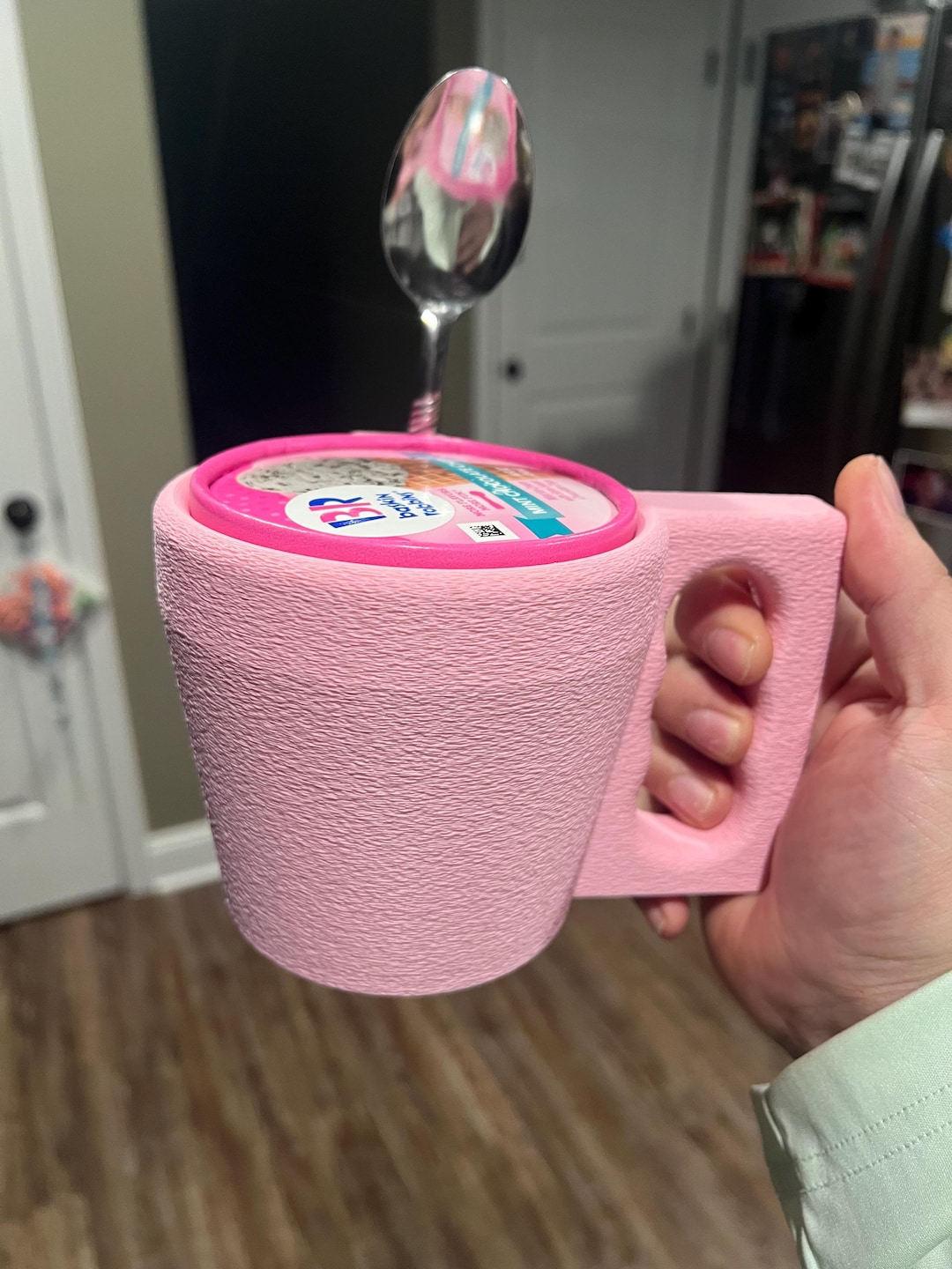 Ice Cream Pint Holder With Spoon Slot - Etsy