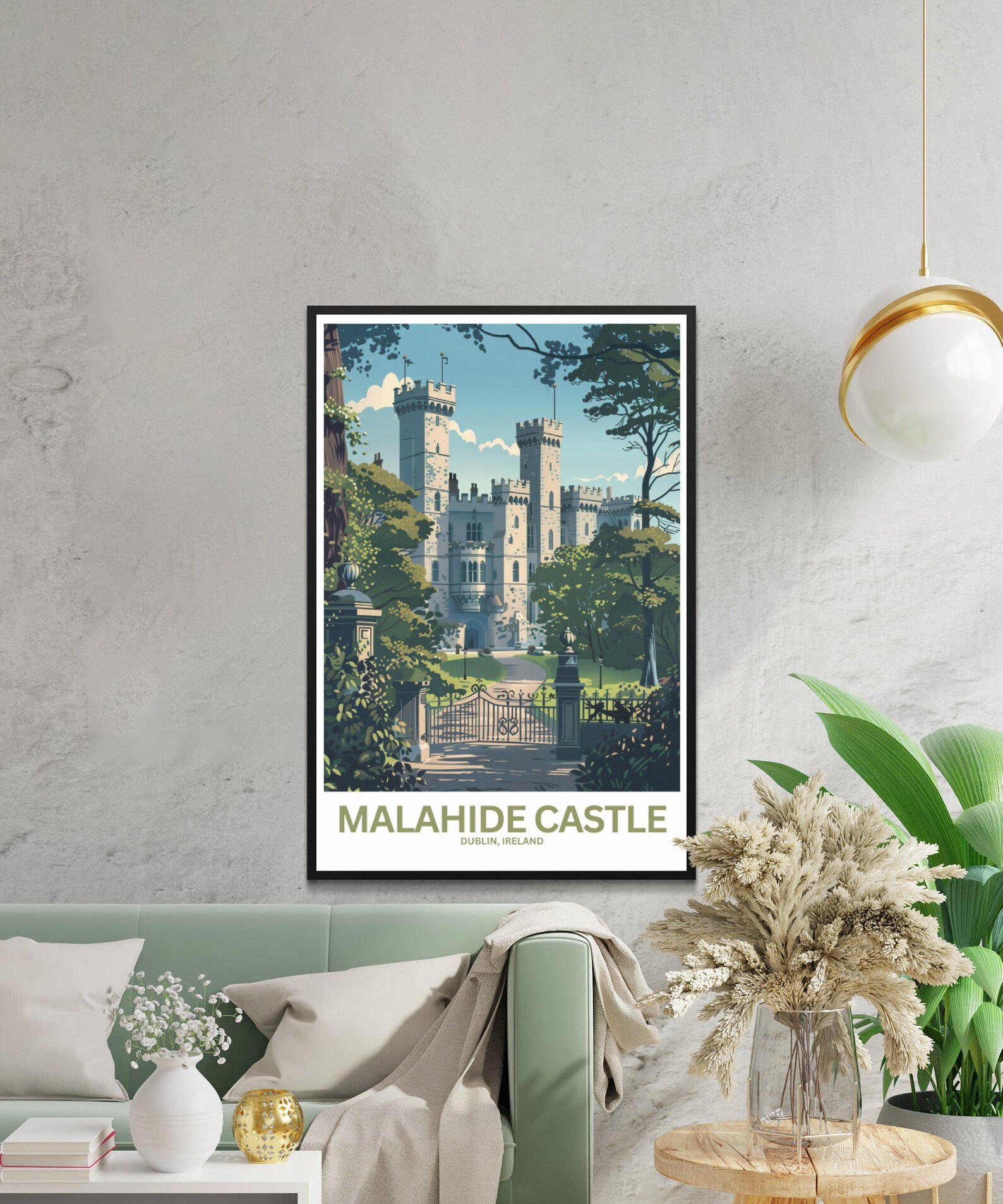 Malahide Castle Dublin Ireland Poster Print, High Quality Poster Art ...