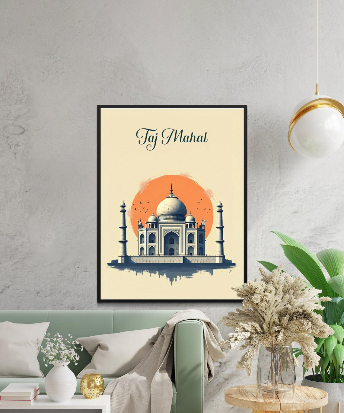 Taj Mahal Printable Wall Art, Indian Architecture Digital Download ...