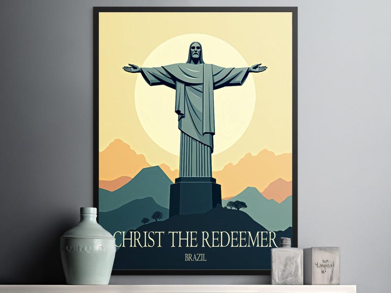 Christ the Redeemer Brazil Wall Art Digital Download, High Resolution ...