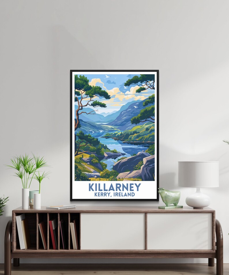 Killarney Ireland Digital Painting, Scenic Landscape Artwork, Printable ...