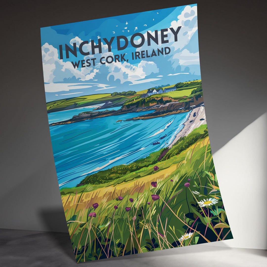 Inchydoney Poster West Cork Ireland Scenic Coastline Art Print Beach ...