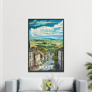 Kilkee Ireland Digital Wall Art Print, Scenic Landscape Artwork, County ...