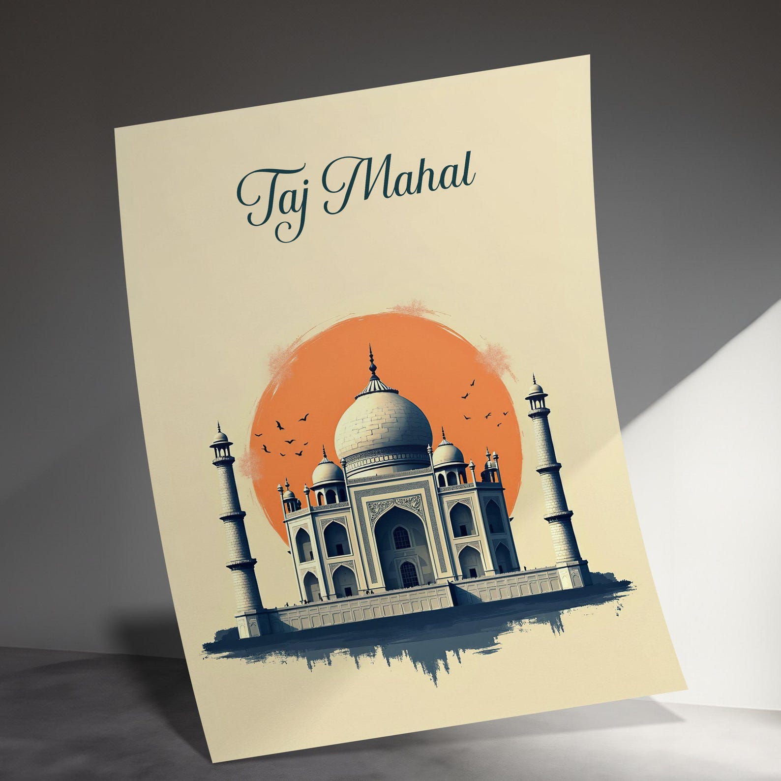 Taj Mahal Printable Wall Art, Indian Architecture Digital Download ...