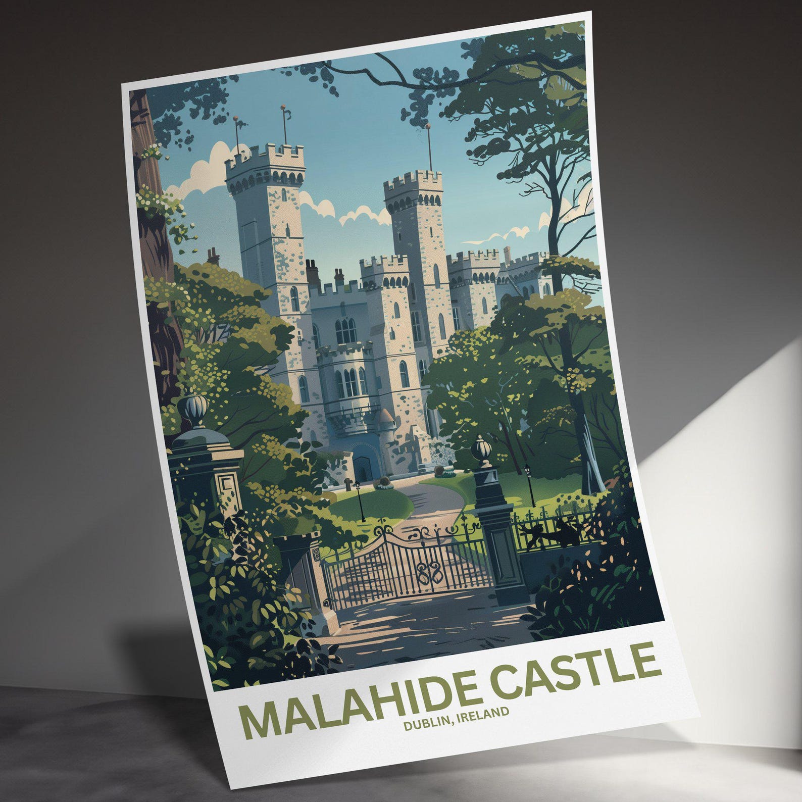 Malahide Castle Dublin Ireland Poster Print, High Quality Poster Art ...