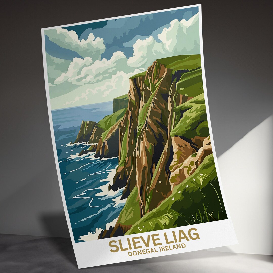 Slieve Liag Donegal Ireland Digital Download, Wall Art Print, Travel ...