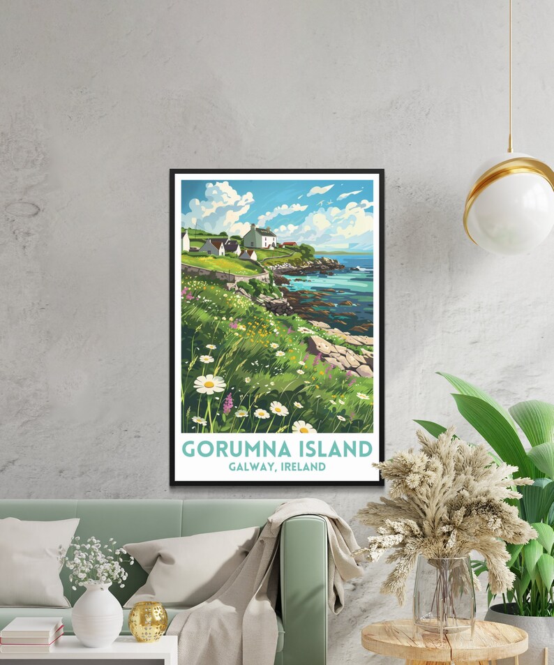 Stunning Digital Print of Irish Coastal Scene, Gorumna Island ...