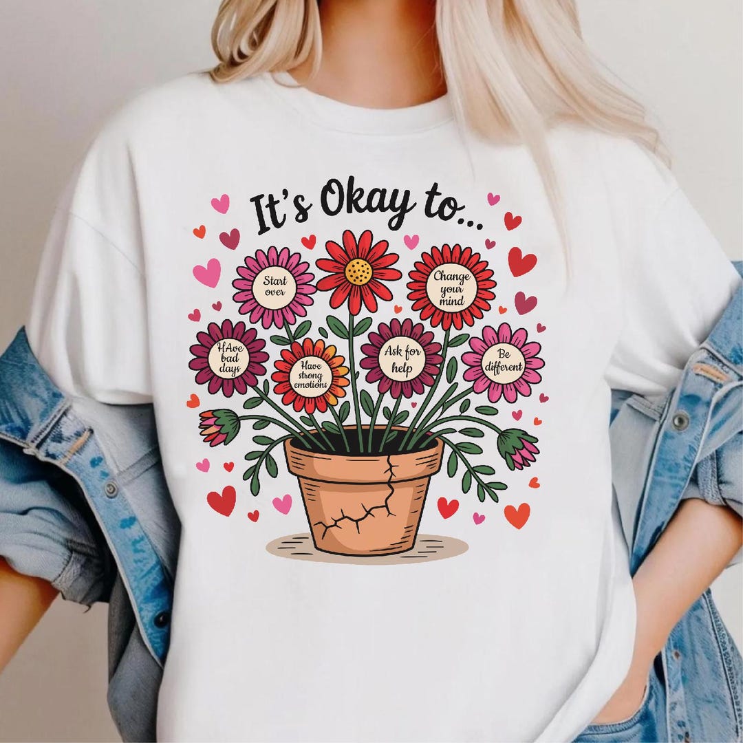 It's Okay to Boho Floral Png, Flowers Png, Motivational Png ...