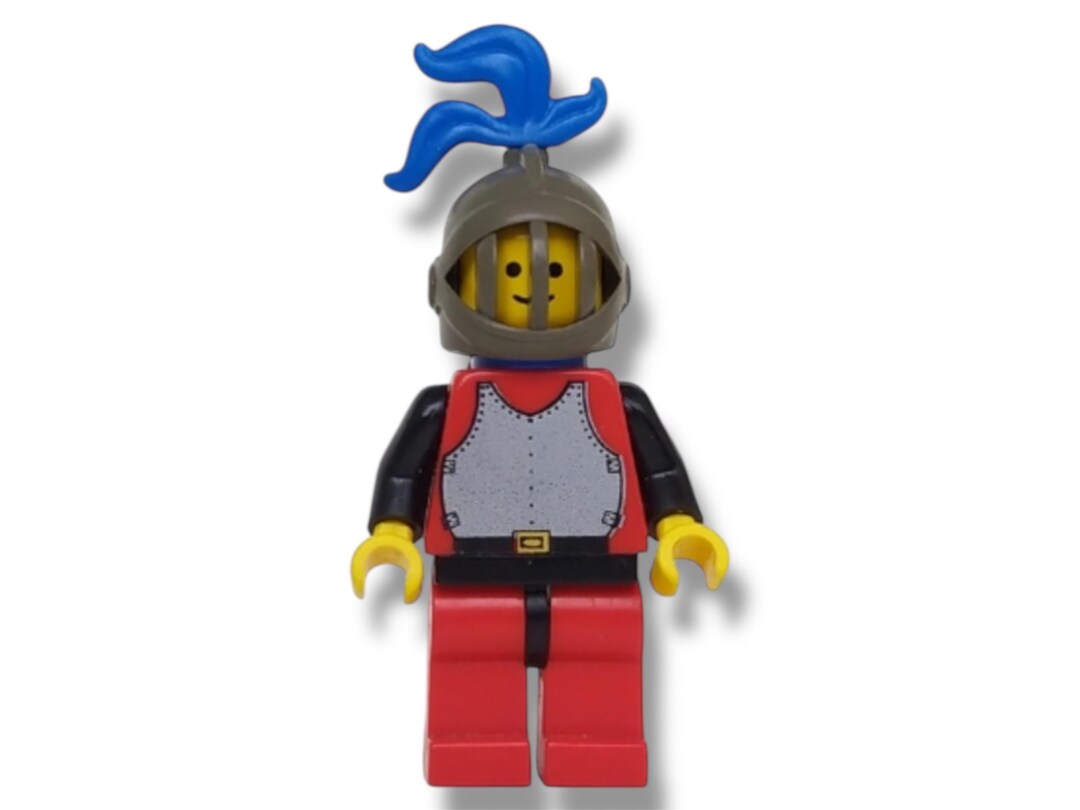 Lego Breastplate Red With Black Arms Red Legs With Black Hips Dark Gray ...