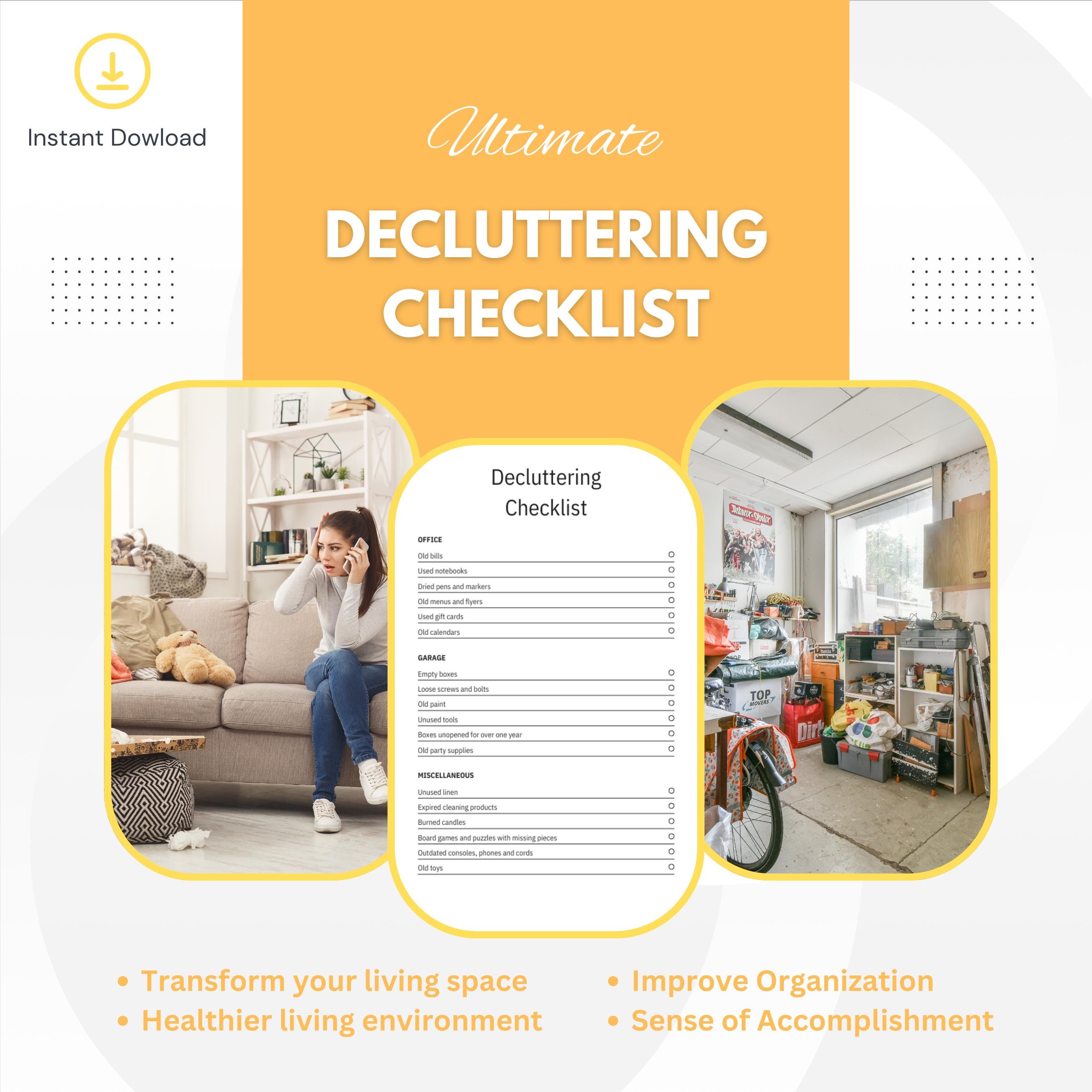 Ultimate Decluttering Checklist : Simplify Your Home, Boost ... Ultimate Decluttering Checklist : Simplify Your Home, Boost ...